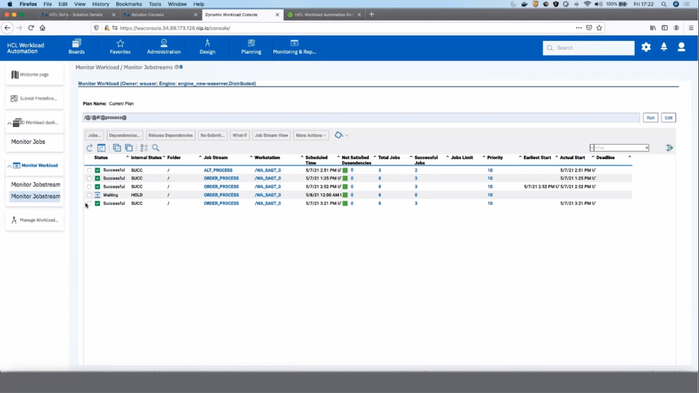 HCL Workload Automation on HCL SoFy - The Operator's Perspective ...
